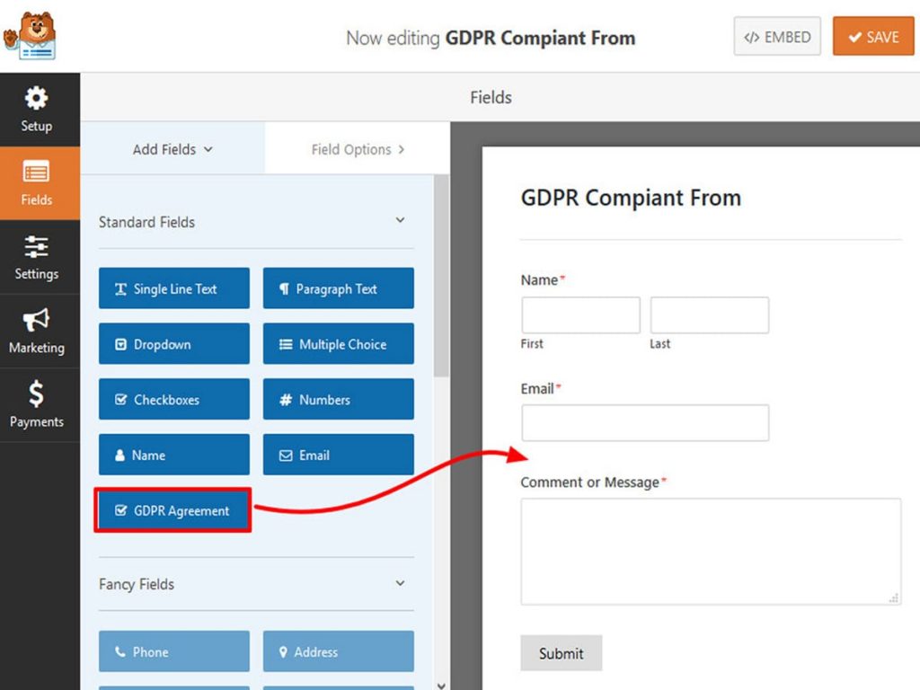 How to Create a GDPR Compliant Form in WordPress